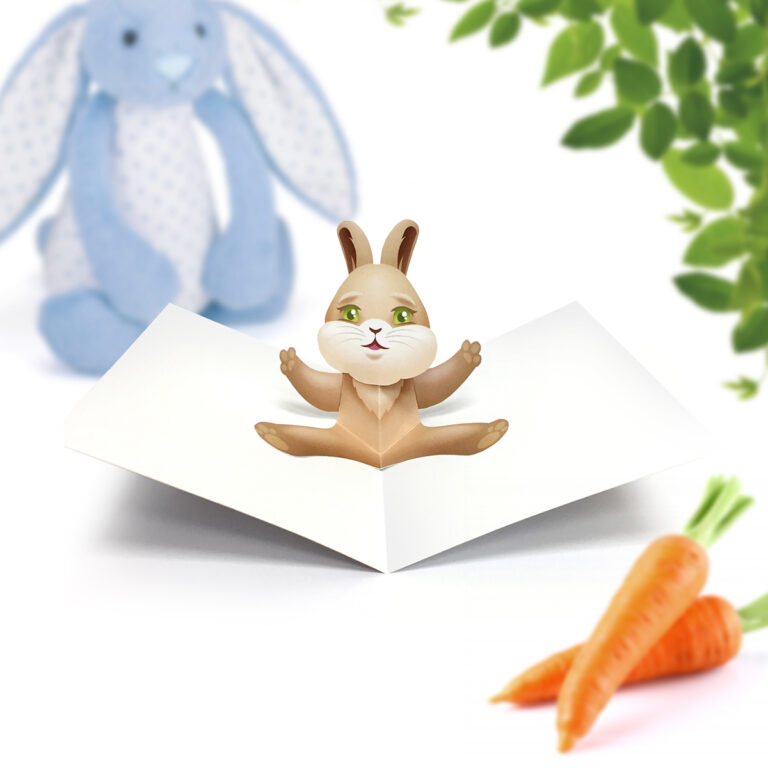 Rabbit Pop Up Card – Maharanees