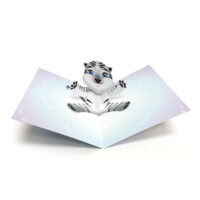 Bengal White Tiger Pop Up Card – Maharanees