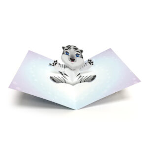 Bengal White Tiger Pop Up Card – Maharanees